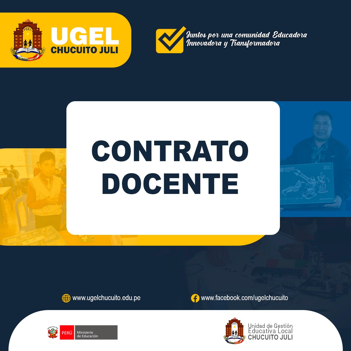 CONTRATO DOCENTE – ADJUDICACIÓN DE PLAZAS VACANTES RANKING DE LA PRUEBA ...